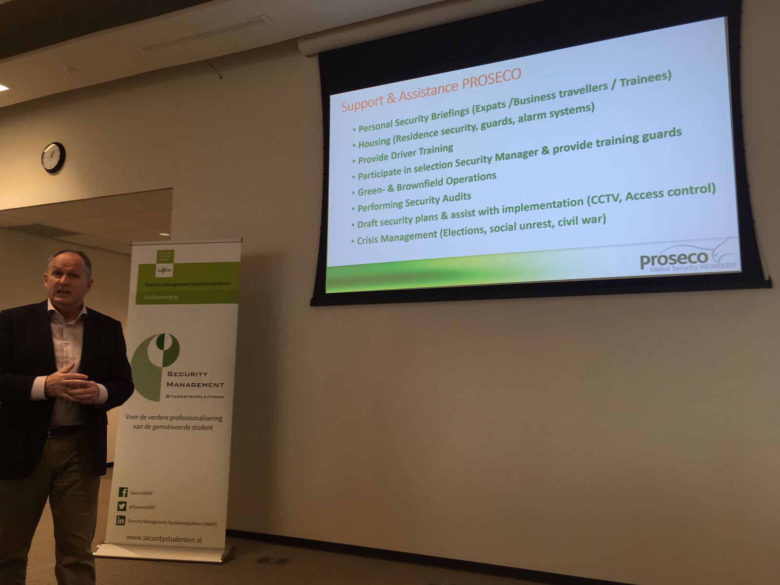 Guest lecture: Heineken (terugblik) - Security Management StudentenPlatform